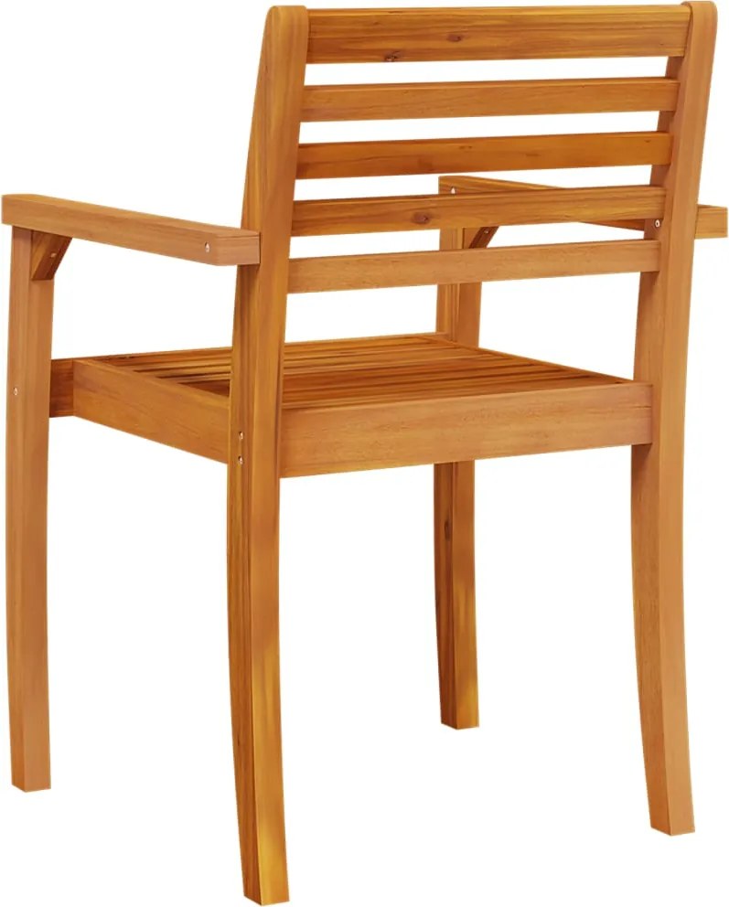 Zahradní židle 4 ks 59 x 55 x 85 cm masivní akáciové dřevo 3216303