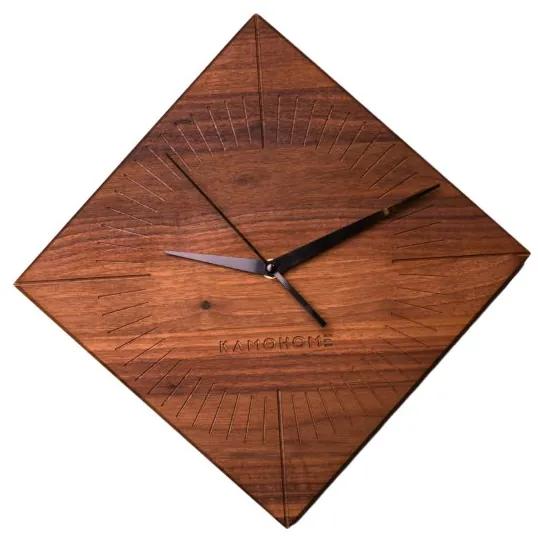 Kamohome Dřevěné nástěnné hodiny ARIES Velikost: 37x37 cm, Materiál: Jasan