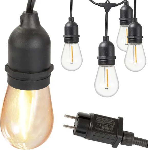 LED světelná zahradní girlanda LUCENT, 15 m