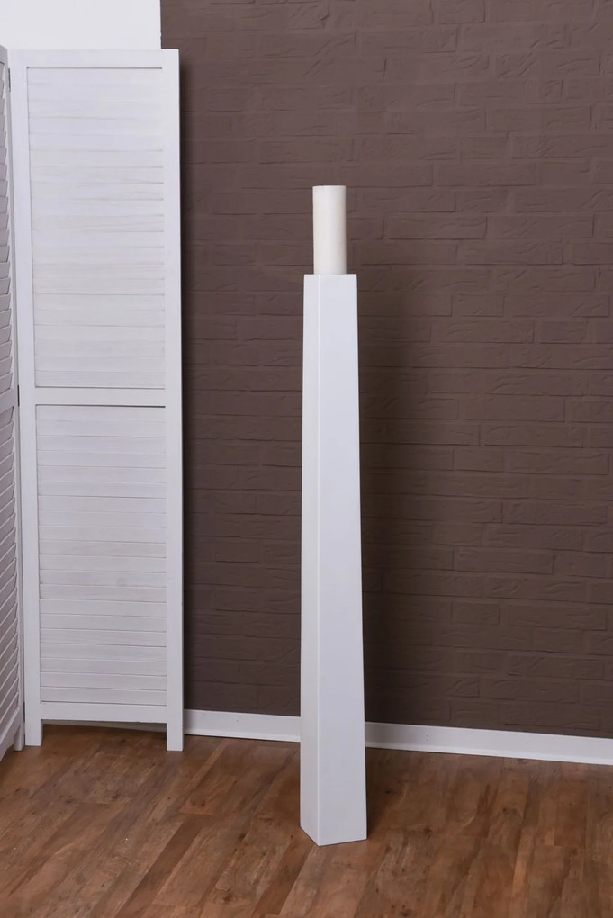 Váza OBELISK, sklolaminát, výška 120 cm, bílá, outlet
