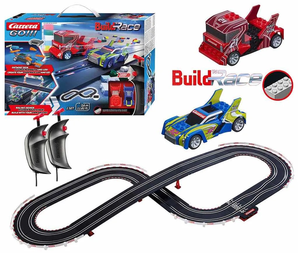 Autodráha Carrera Go Build'n Race - Racing Set 3,6m