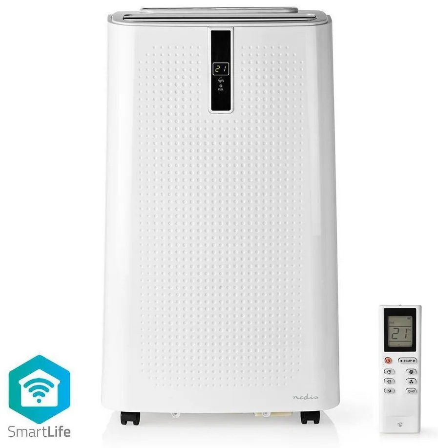 Nedis | Nedis Wi-FiACMB1WT9-Chytrá mobilní klimatizace 3v1 1010W/230V 9000 BTU Wi-Fi+ DO | NE0343