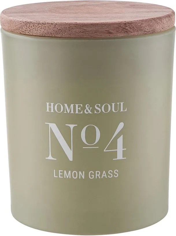 HOME & SOUL Vonná svíčka se sójovým voskem No. 4 Lemon Grass