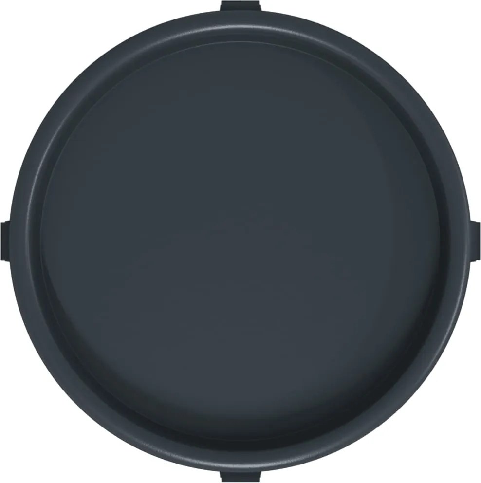 Vozíky na rostliny na kolečkách 2 ks šedé průměr 34 cm 35 kg 154609