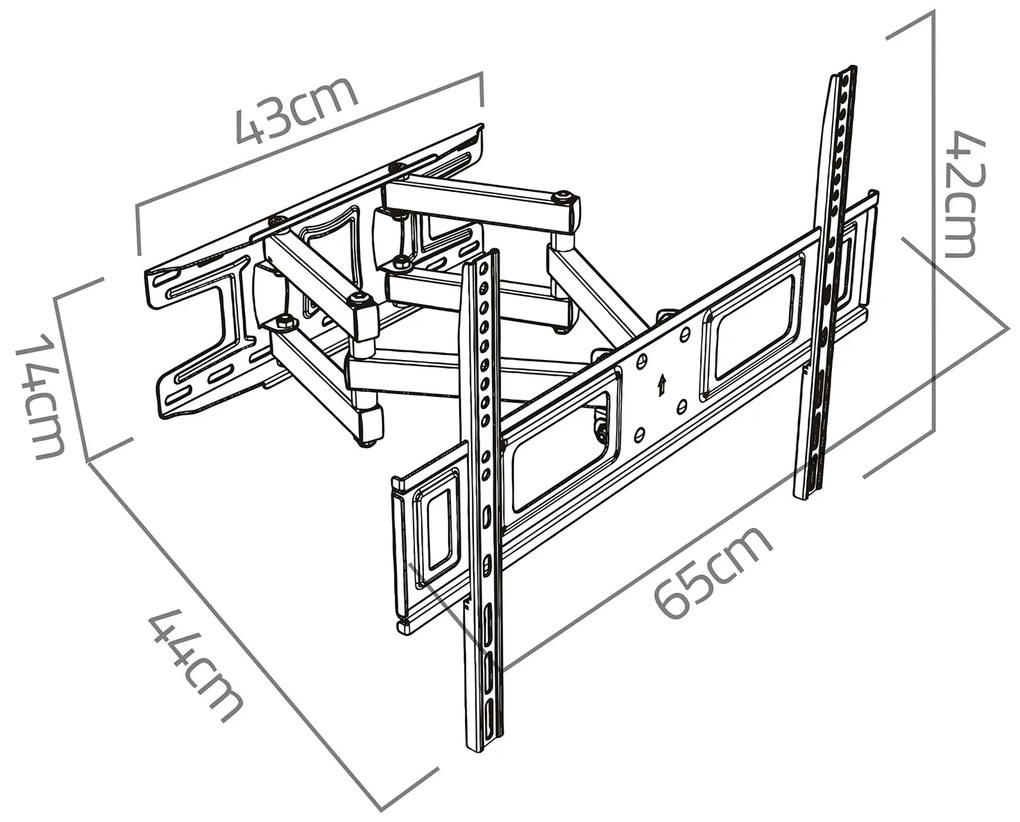 Univerzální držák na TV Humberg pro televizory 32-70 palců do 45 kg