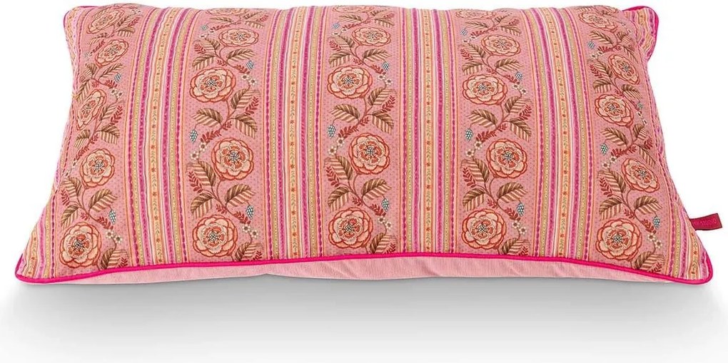 Pip Studio dekorační polštář Rosa Rani 65 x 39 cm - růžový (Stylový dekorační polštář s květy)