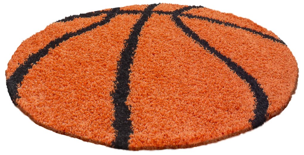 Ayyildiz, Dětský kusový koberec Fun 6002 orange, 100x100 (průměr) kruh, oranžová, dětský pokoj