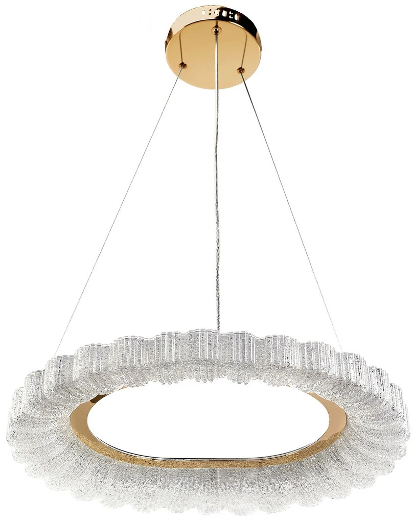 Toolight Závěsné LED osvětlení Crystal LE11 MS019-CP růžová zlatá 60 cm