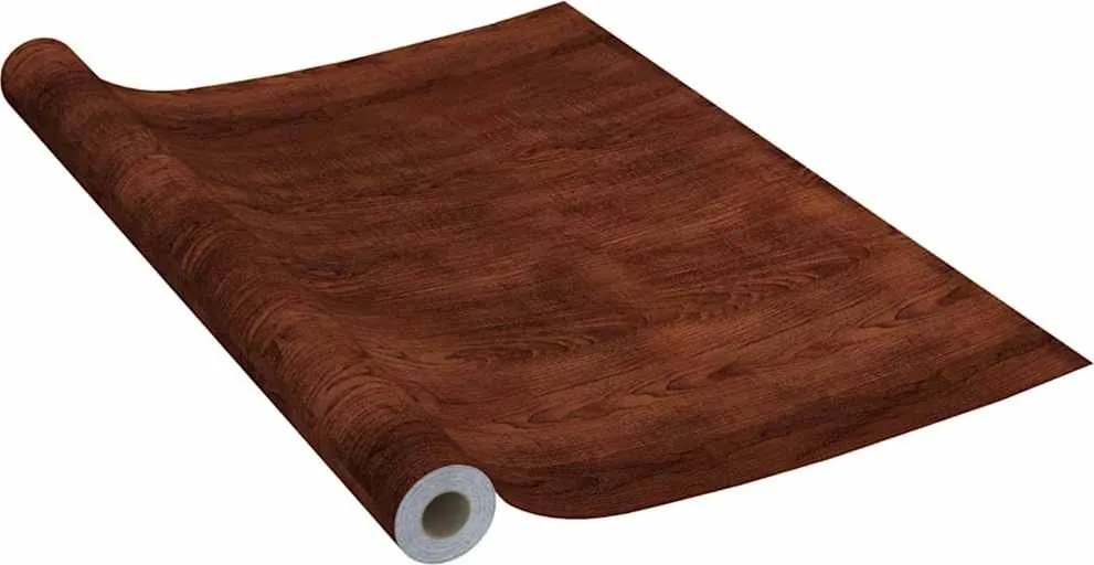 Samolepící tapeta na nábytek tmavý dub 500 x 90 cm PVC 146117