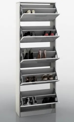 Casarredo Botník GIZMO 5 bílá/bílý lesk
