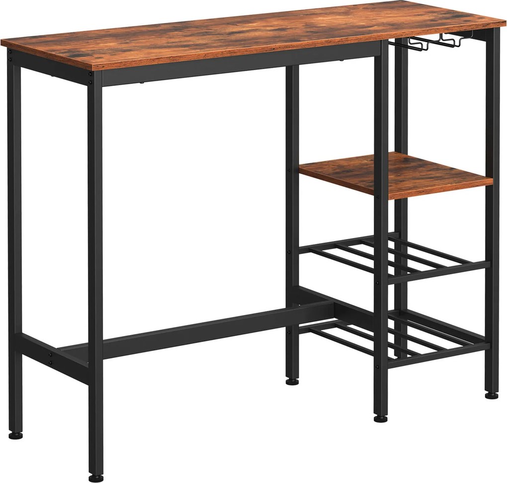 XXXLutz BAROVÝ STŮL, černá, tmavě hnědá, 110/40/90 cm Boxxx - Barové stoly - 002543003601