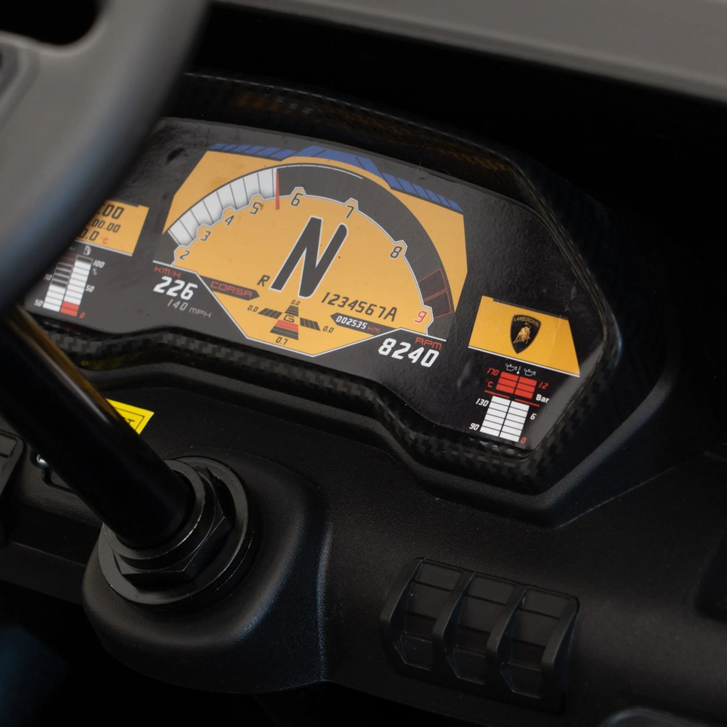 Ramiz Elektrické autíčko Lamborghini Aventador SV pro 2 děti bílé
