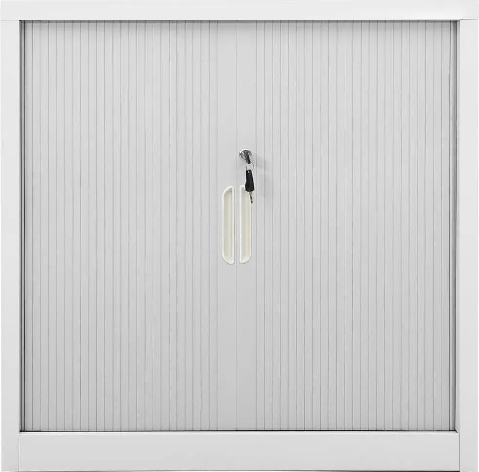 vidaXL Skříň s posuvnými dveřmi 90 x 40 x 90 cm ocel [336430] Barva: Černá