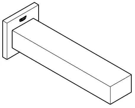 GROHE 13303000 - Vanová vpusť EUROCUBE 170 mm lesklý chrom