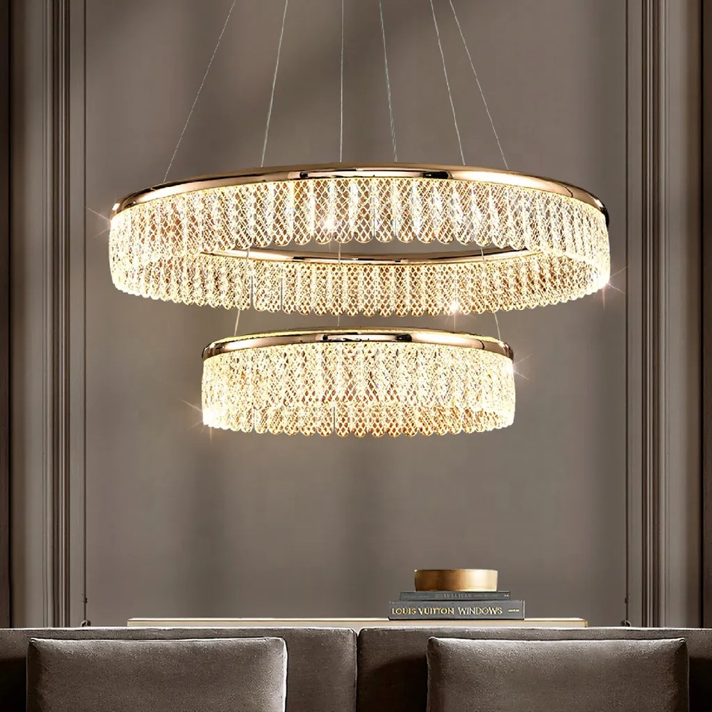 Toolight Toolight, LED stropní svítidlo, 72W, 3500lm, APP1750-CP, zlatá, OSW-04047