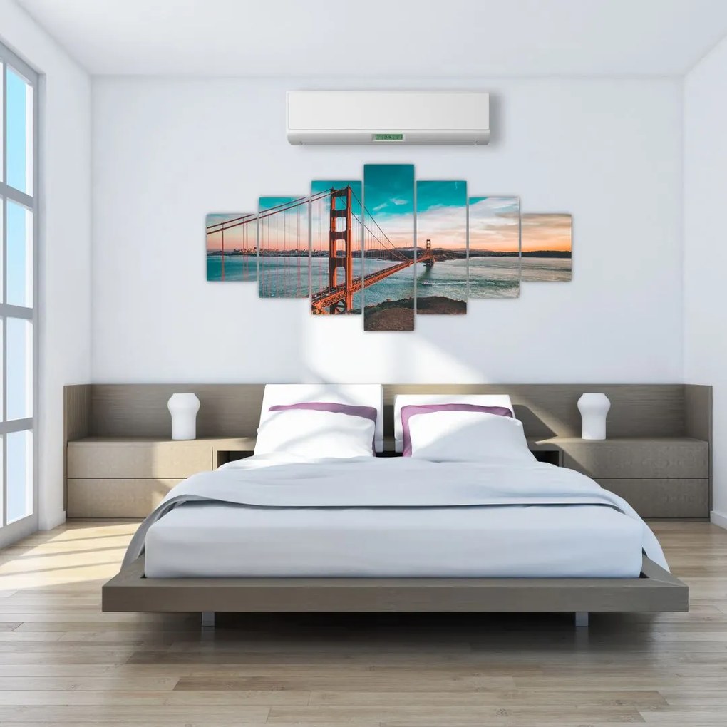 Obraz- Golden Gate, San Francisco (210x100 cm)