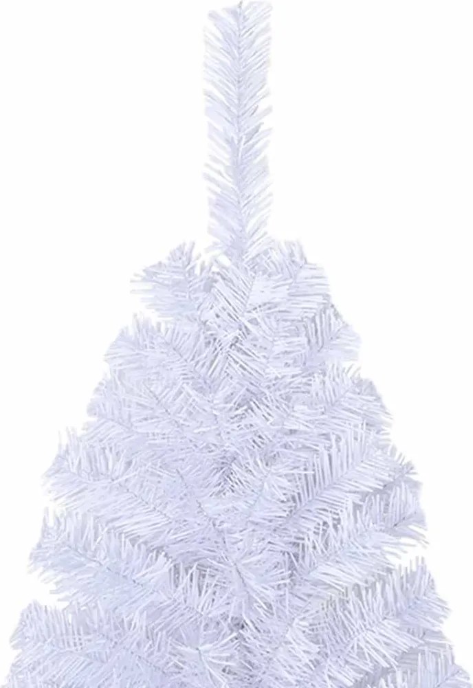 Umělý vánoční stromek s hustými větvemi bílý 180 cm PVC 321039