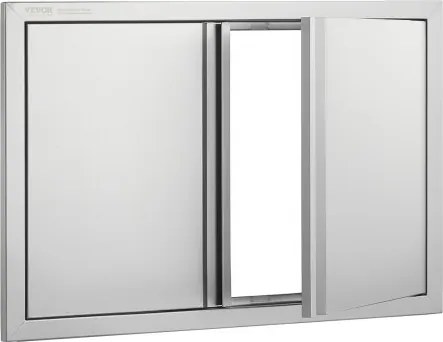 BBQ přístupová dvířka, 710 × 482 mm dvojitá venkovní kuchyňská dvířka