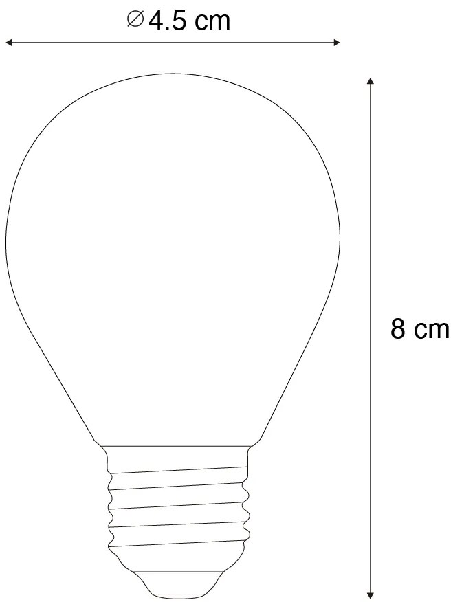 Sada 5 LED žárovek E27 P45 se senzorem soumraku 3W 250 lm 3000K