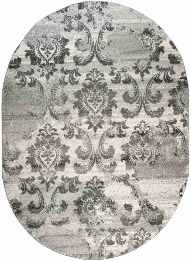 Kusový koberec Rosi světle šedý ovál, Velikosti 120x170cm