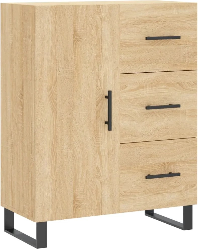 Skříň highboard dub sonoma 69,5 x 34 x 180 cm kompozitní dřevo 3195926