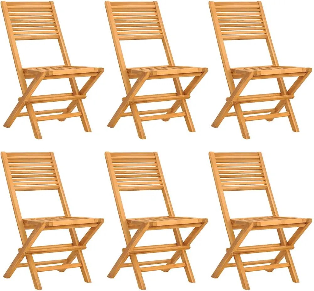 7dílný zahradní jídelní set masivní teakové dřevo 3155012