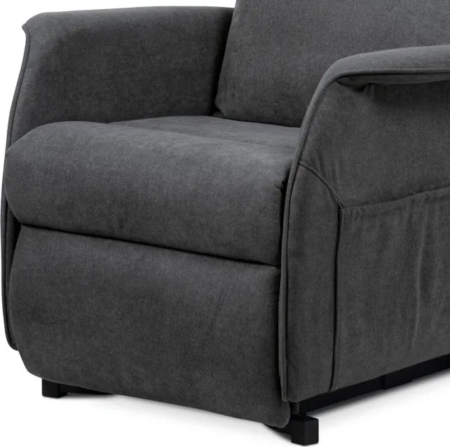 Polohovací křeslo šedé, elektrické TV-1190 GREY2