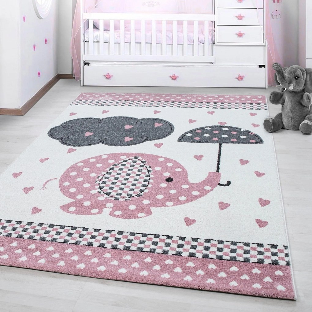 Dětský kusový koberec Kids 570 Pink | růžový Typ: kulatý 160 cm