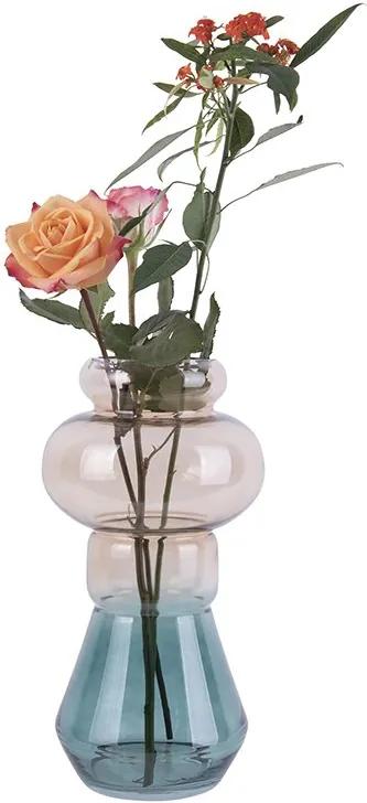 PRESENT TIME Sada 3 ks Skleněná váza Morgana Dark ∅ 18 × 35 cm