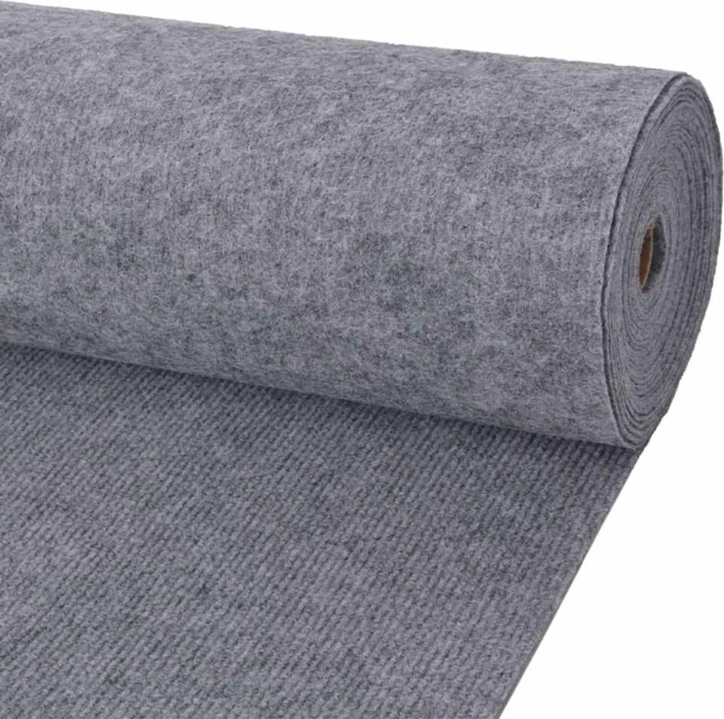 Koberec Šedá 1,2 x 15 m Polyester 331338
