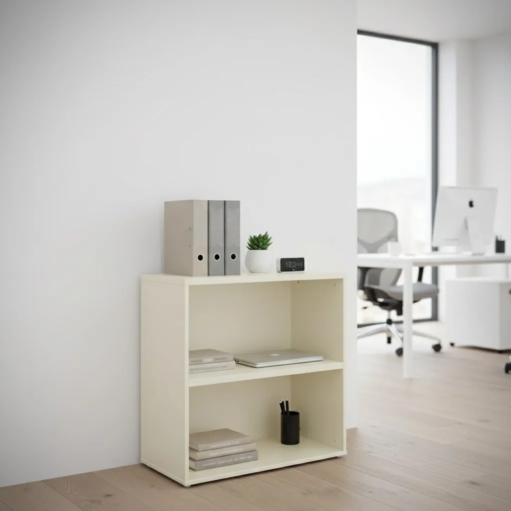 Nízká skříň SimpleOffice 80 x 40 x 80 cm, bílá