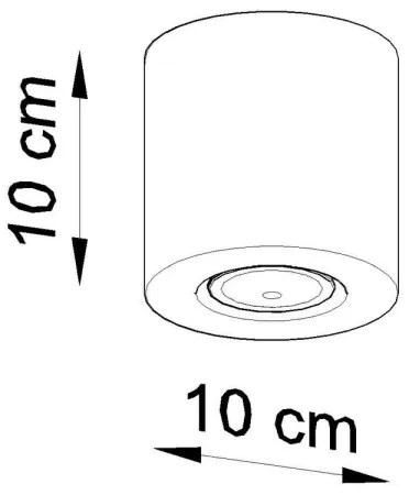 Sollux SL.0488 - Bodové svítidlo ORBIS 1xGU10/10W/230V beton