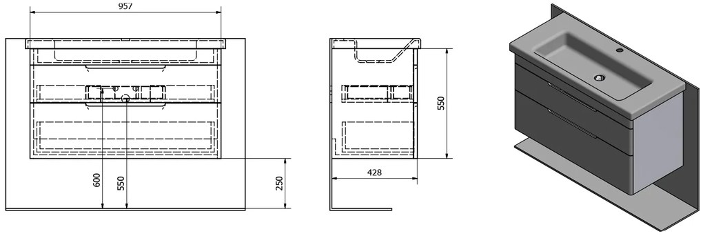 Sapho Ella KSET-012 koupelnový set bílá Koupelny Bernold