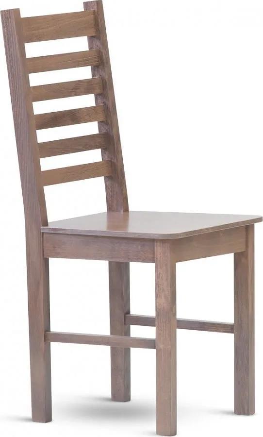 Stima Dřevěná jídelní židle NORA 26 | Odstín: dub lanýž,Sedák: geneza soft F66 marrone