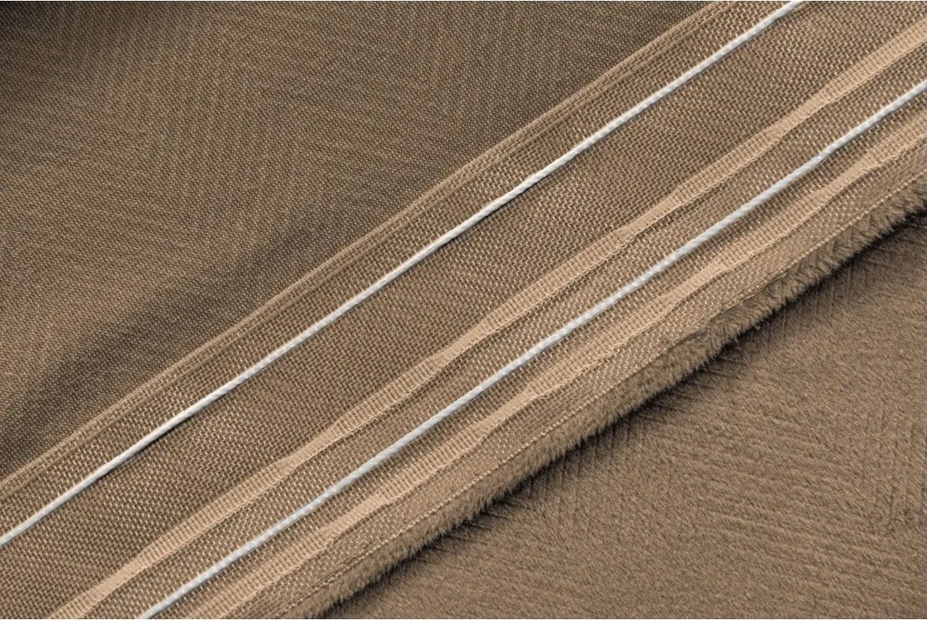 Zatemňovací závěs ELVIO VELVET 140x250 cm, béžový Zavěšení: Kovové kroužky