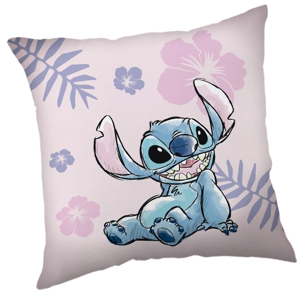 Jerry Fabrics Polštářek Lilo a Stitch Pink 35x35 cm