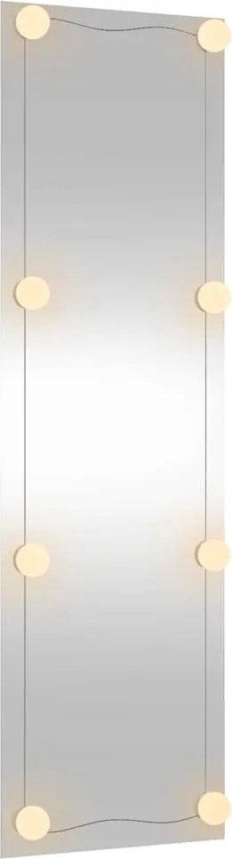 Nástěnné zrcadlo s LED osvětlením 30 x 100 cm sklo obdélníkové 3189151