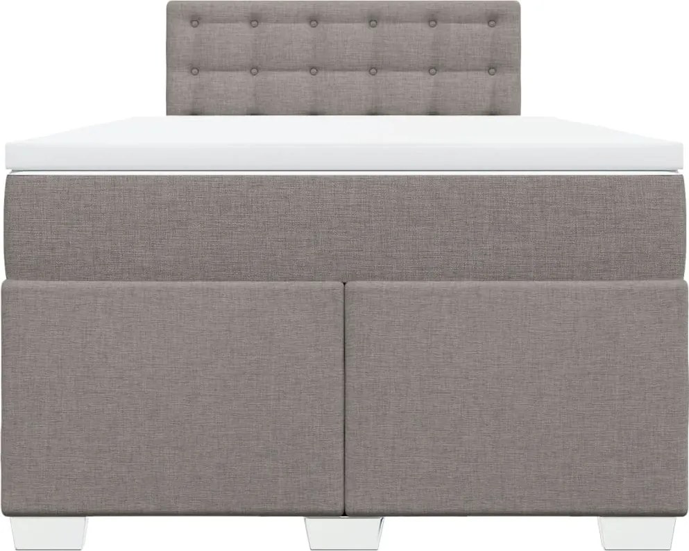 Box spring postel s matrací taupe 120x190 cm textil 3288145