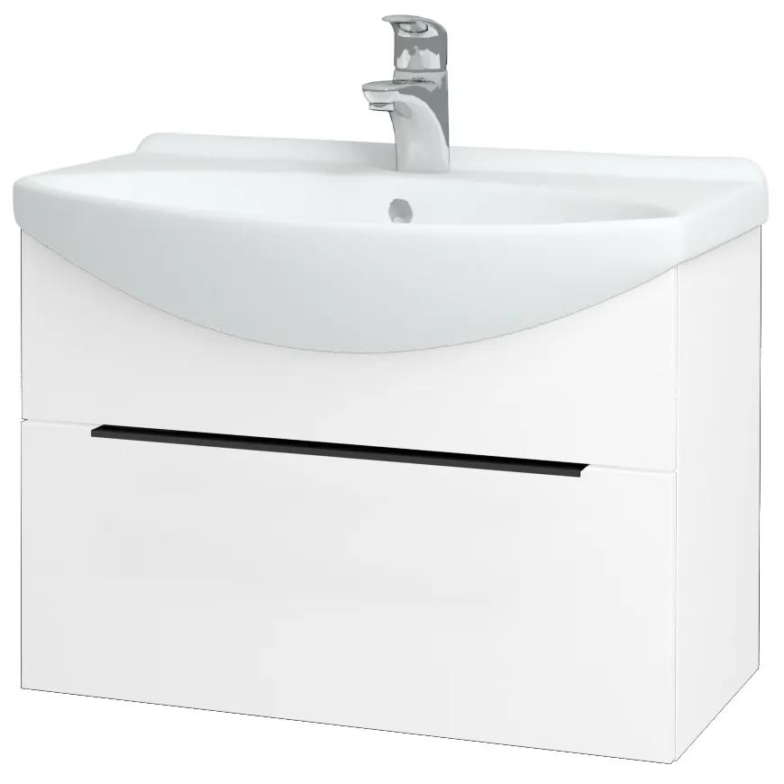 Dřevojas Koupelnová skříň TAKE IT SZZ 65 Varianta: N01 Bílá lesk / Úchytka T05 / D20 Galaxy