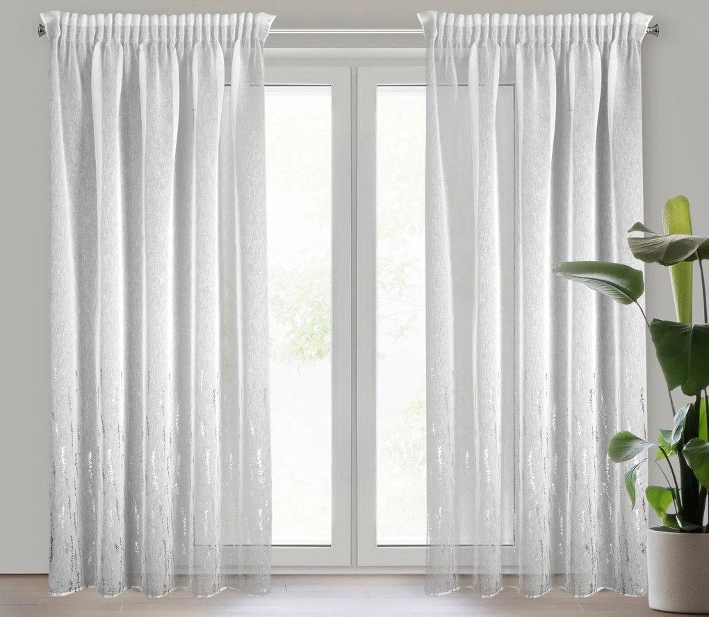 ZÁCLONA NA PÁSCE LINZI 140X250 CM VZOROVANÁ