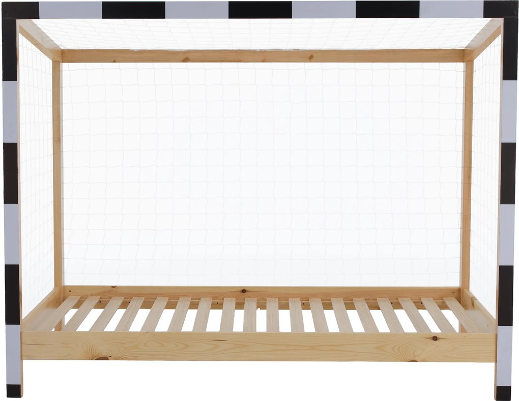 Montessori postel, přírodní/bílá/černá, 90x200, FUTAL