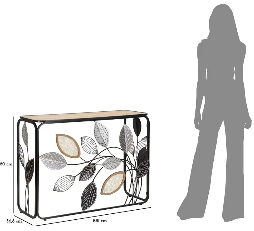 Designová konzole Yasunari 108 cm vícebarevná