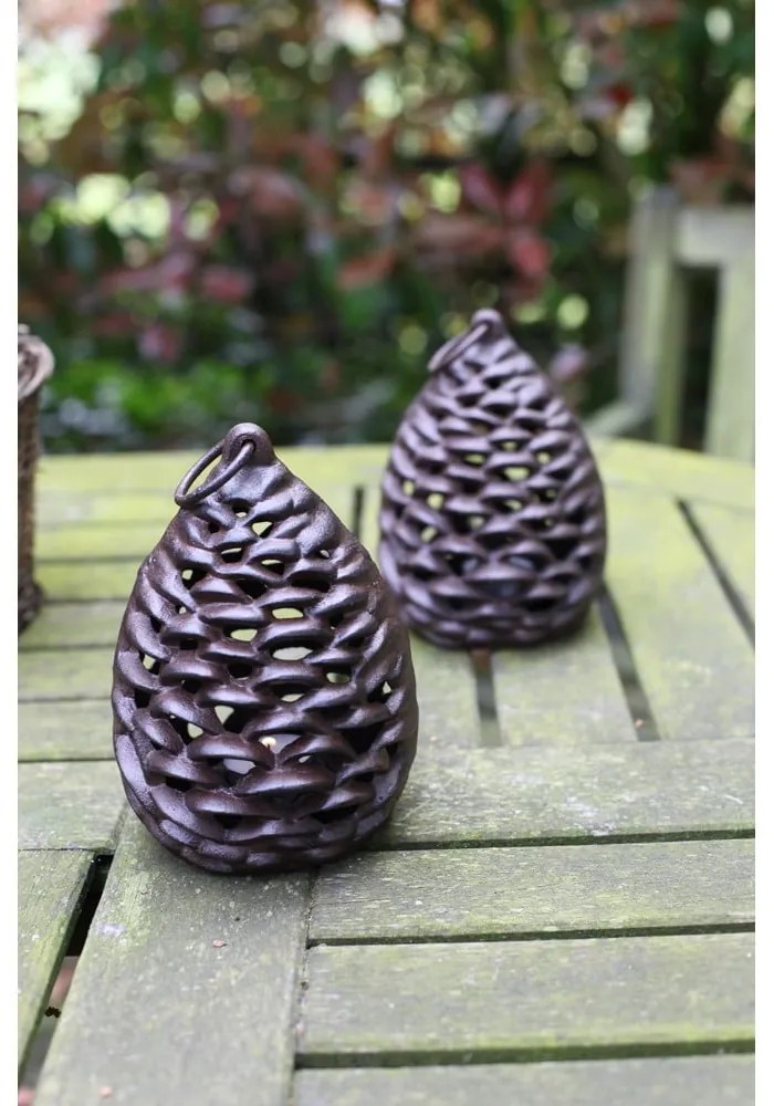 Kovová lucerna (výška 18 cm) Pine Cone – Esschert Design