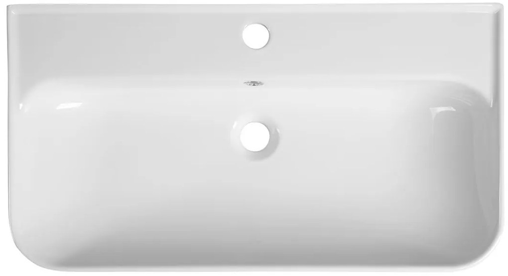 Isvea SISTEMA U keramické retro umyvadlo 70x38cm, bílá 10PL53070