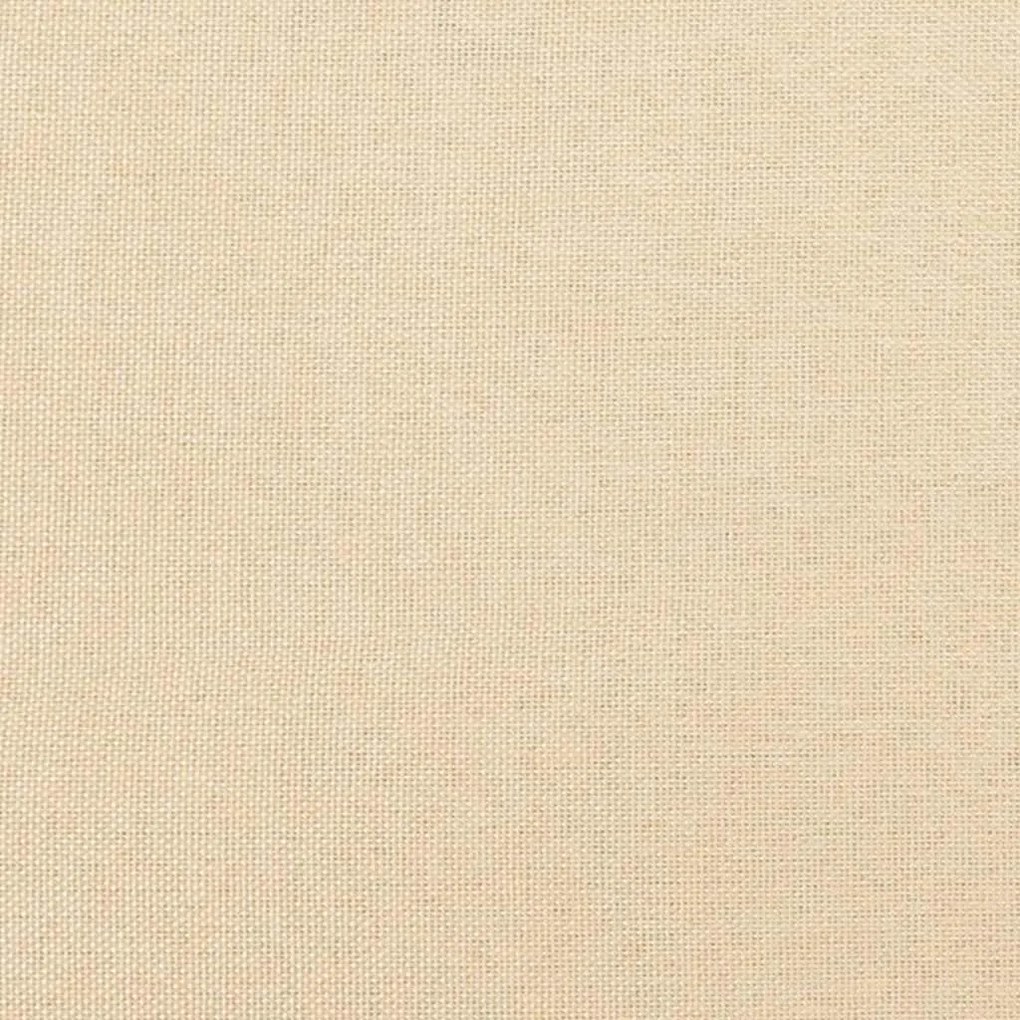 Relaxační křeslo s podnožkou krémové textil 3097884