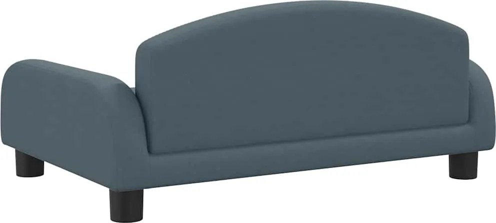 Pelíšek pro psy tmavě šedý 70 x 45 x 30 cm textil 171961