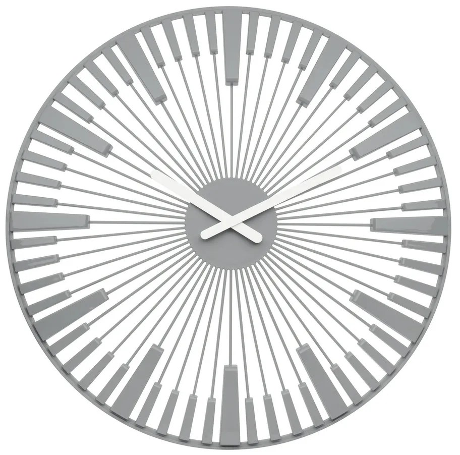 Koziol Nástěnné hodiny Piano šedá, pr. 45 cm