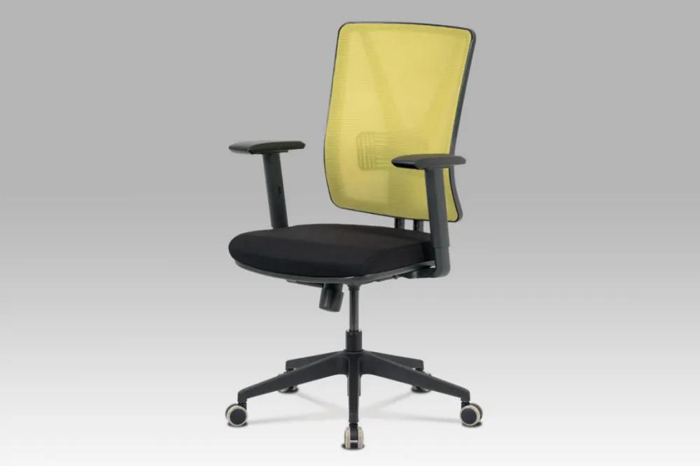 Otočná kancelářská židle k PC VINA — černá / zelená, síťovina