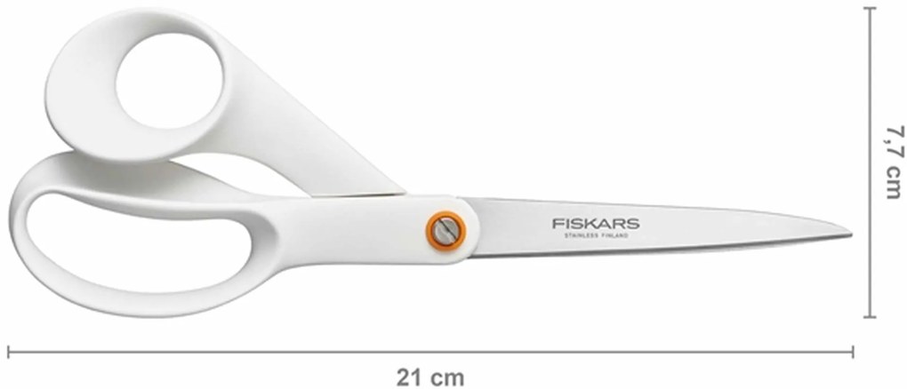 Fiskars Functional Form Univerzální nůžky, 21cm, bílé 1020412