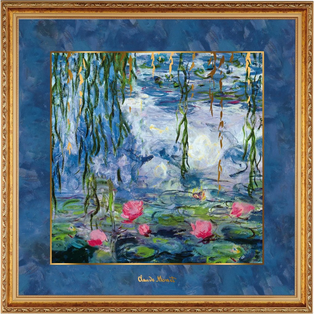 Goebel porcelánový obraz Monet Vodní lilie 68x68 cm limitovaná edice